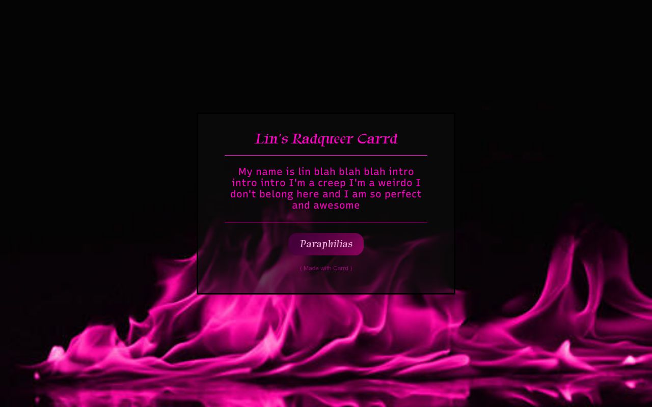 Lin's Radqueer Carrd